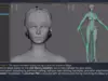 3D model FEMALE BASE BODY 1 - RIGGED UE CHARACTER - ARKIT 52 VR / AR ...