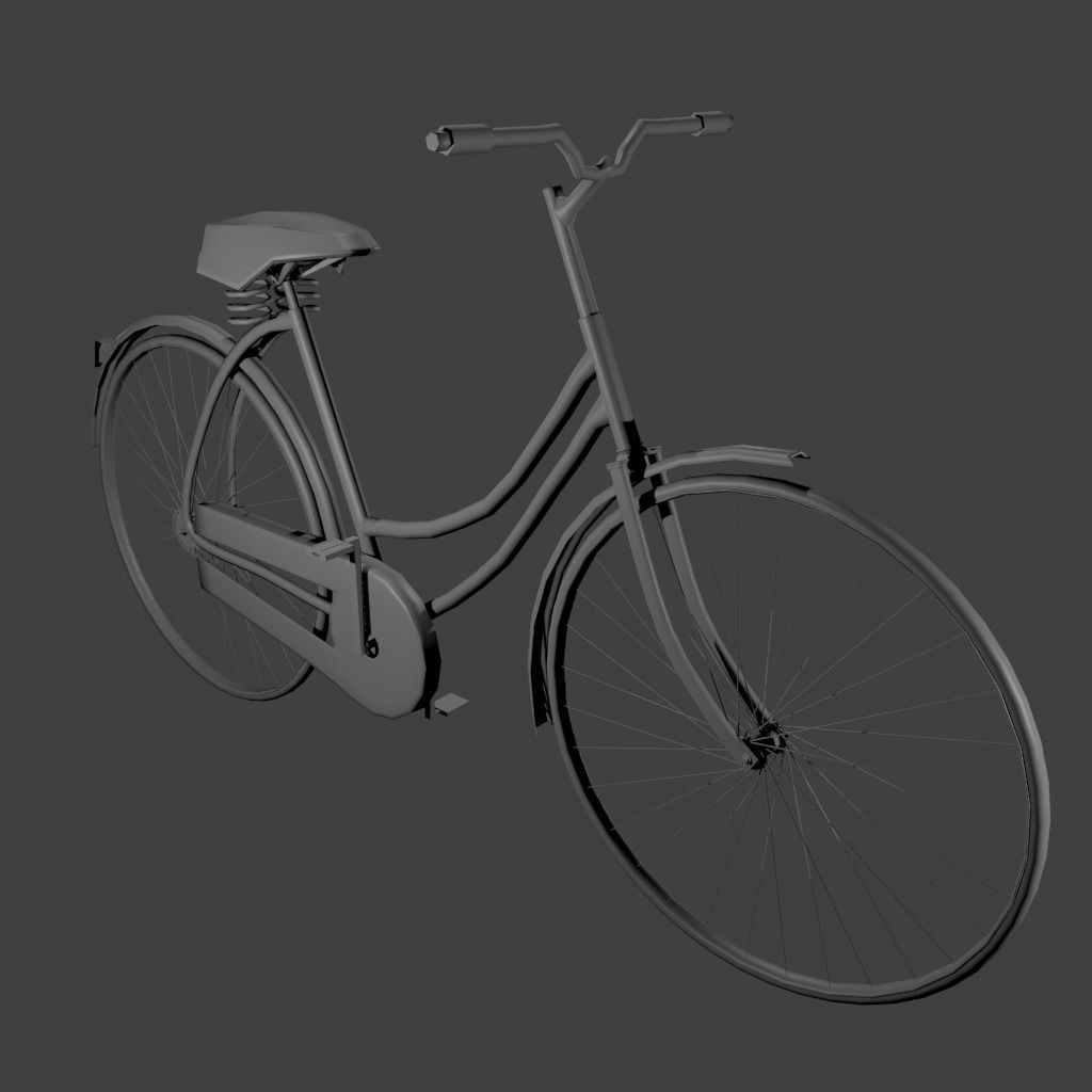 Lowpoly Cycle vintage bicycle free VR / AR / low-poly 3D model | CGTrader