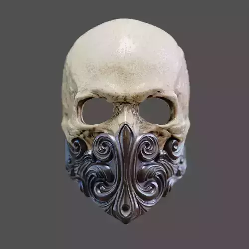 skullmask 3D model 3D printable | CGTrader