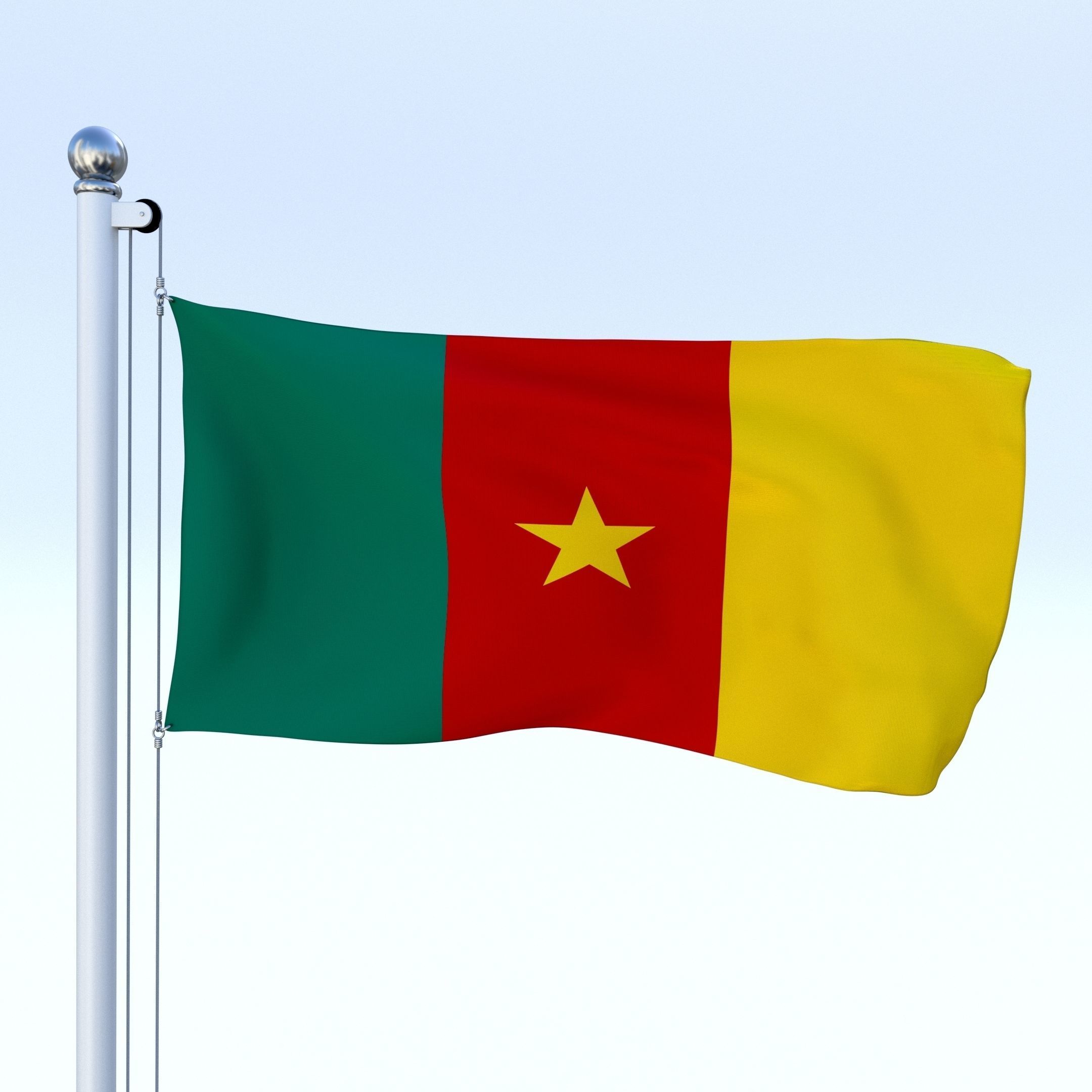 3D model All African Flag Pack VR / AR / low-poly animated | CGTrader