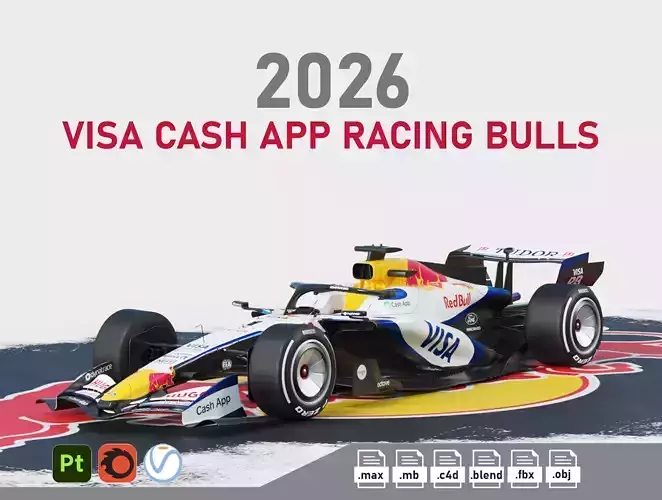 F1 Visa Cash App Racing Bulls VCARB 03 2026 3D model | CGTrader