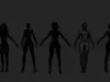Female Body Base Pack 3D model | CGTrader