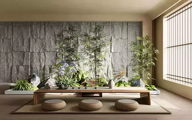 Tatami Tea Room 3D model | CGTrader