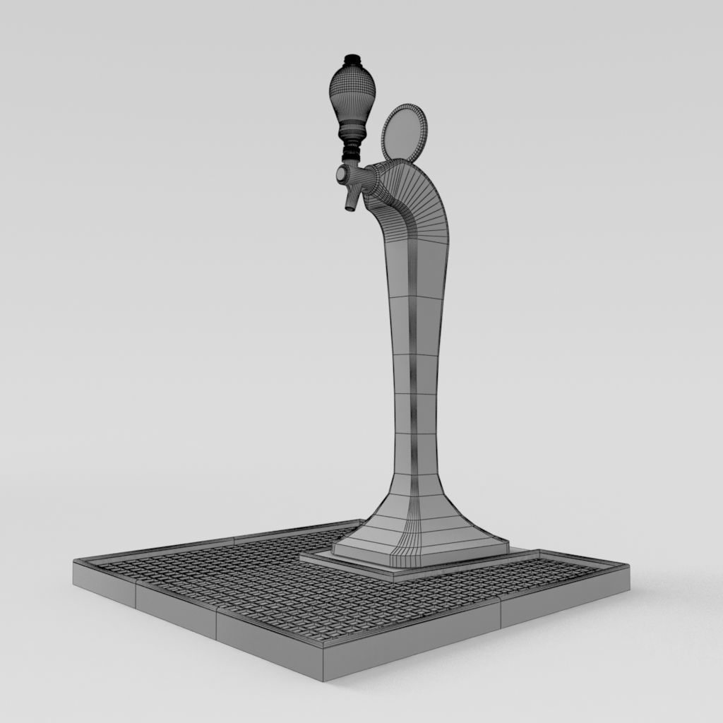 beer tap for bar or restaurant 3D model | CGTrader