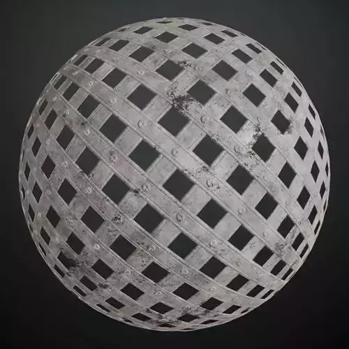 White Metal Gate Transparent PBR Seamless Texture | CGTrader