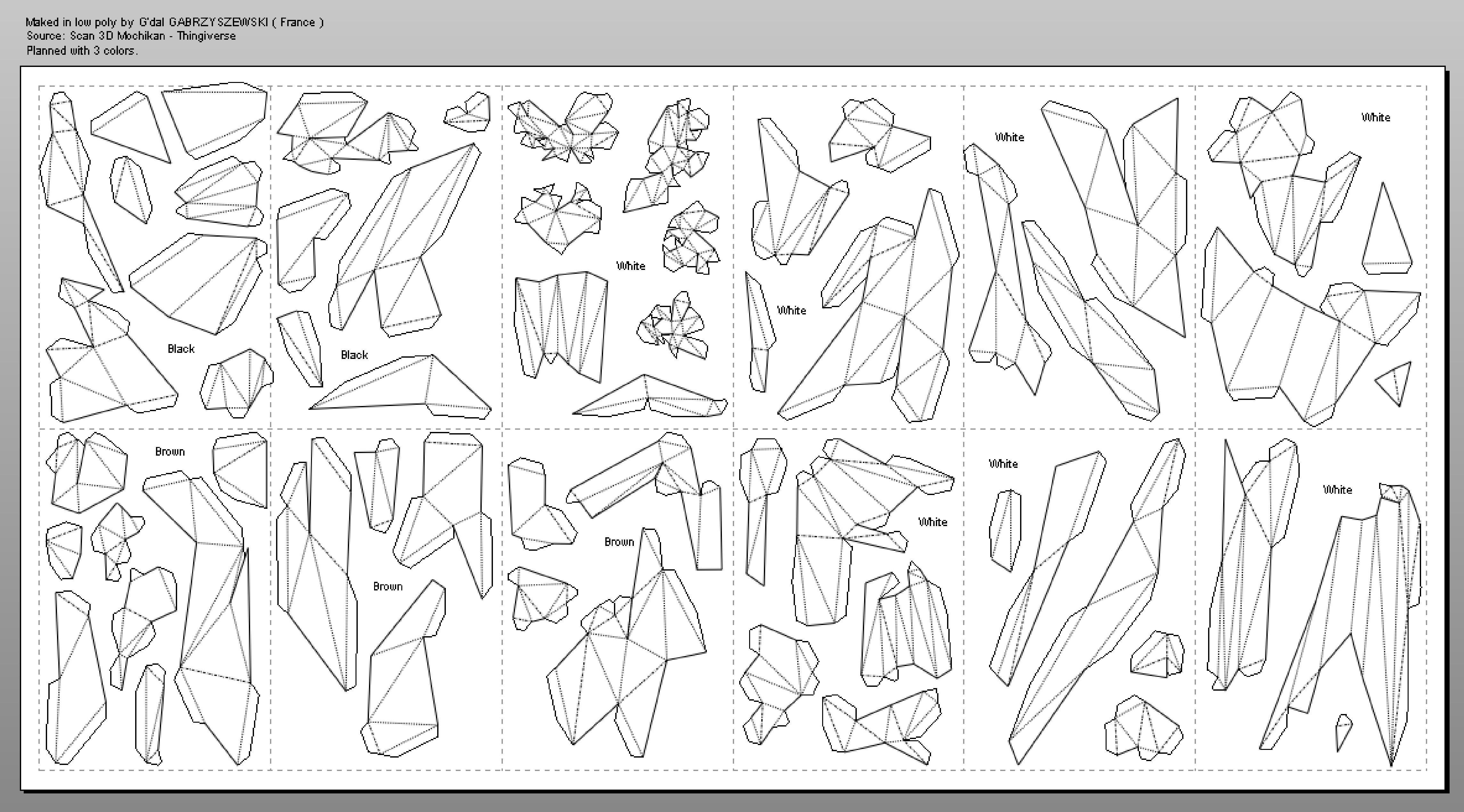 Strech Cat Low Poly 408 Faces 3D model 3D printable | CGTrader