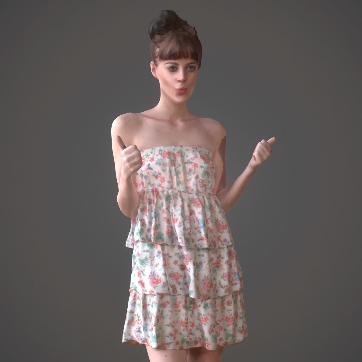 3D model 9 Fashion Girls Collection VR / AR / low-poly | CGTrader