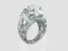 Without Stone Lion Ring 3D model 3D printable | CGTrader