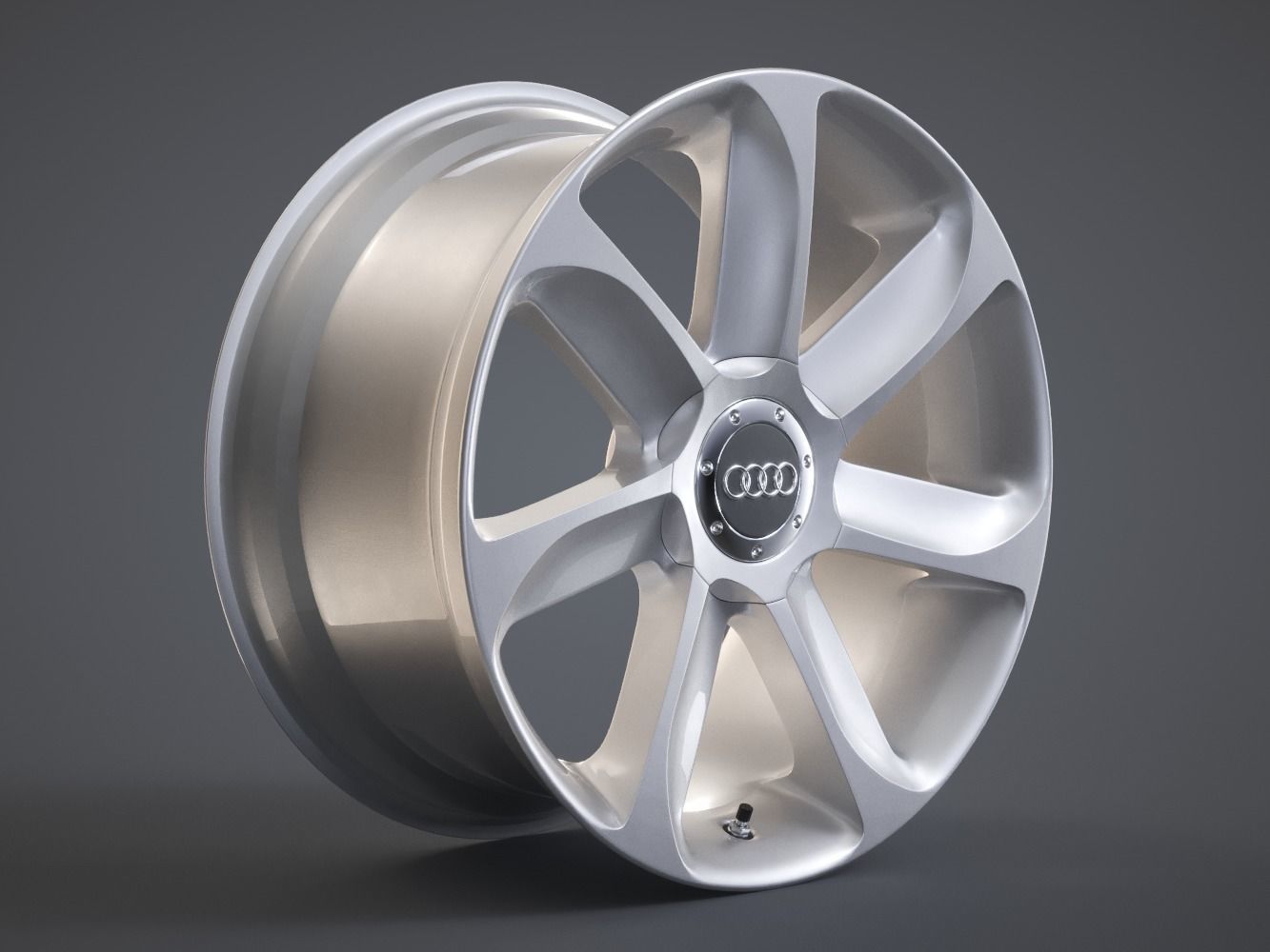 Audi TT Alloy Wheel PBR 3D model | CGTrader