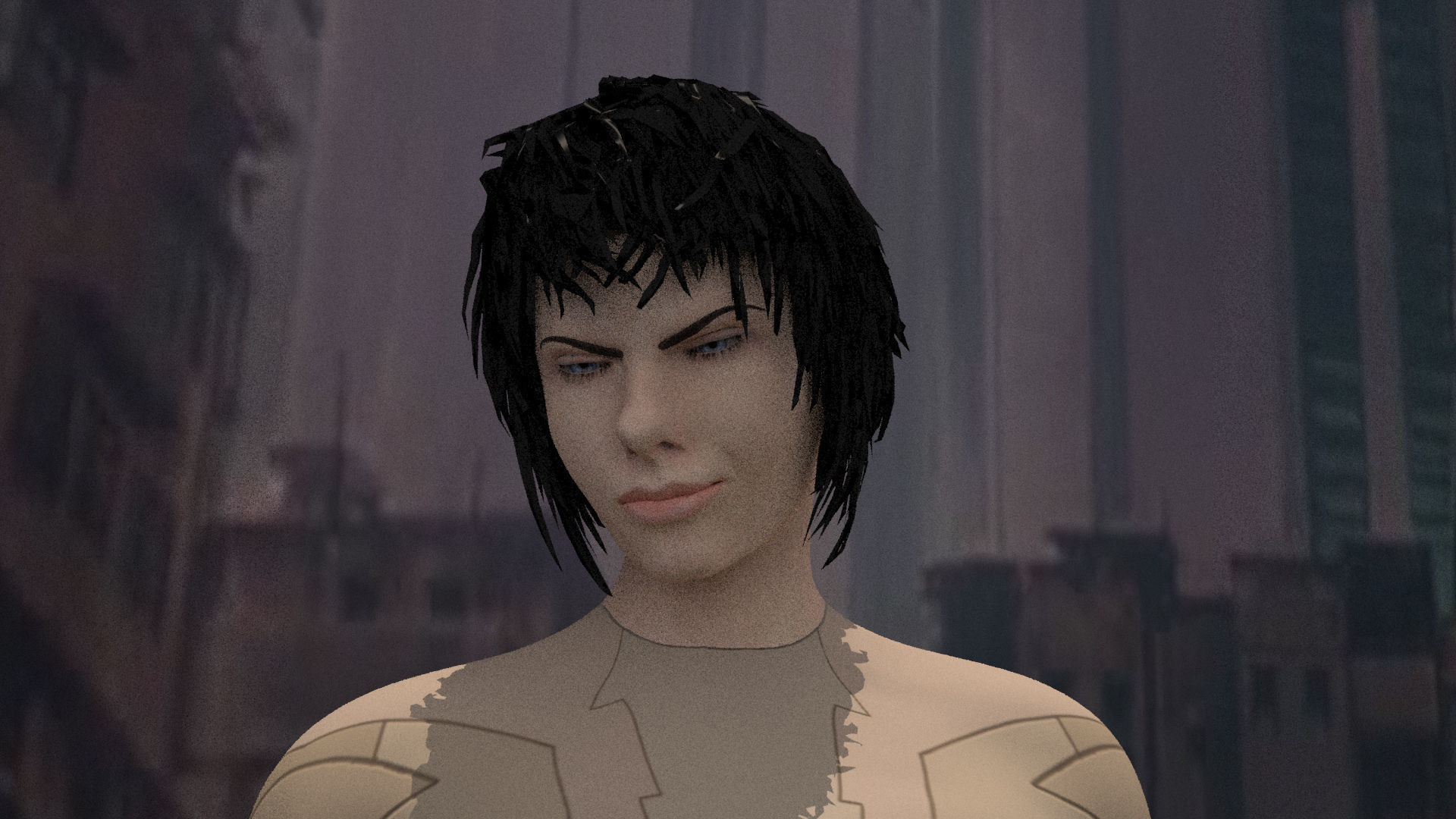 The Major - Ghost in the shell 3D model animated rigged | CGTrader