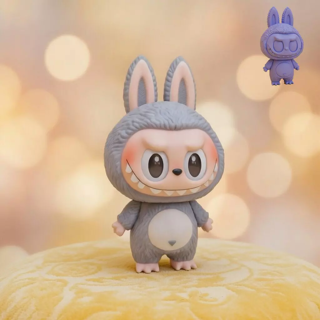 Cute Furry Angry Bunny Monster Labubu Inspired 3D Model Print 3D model ...