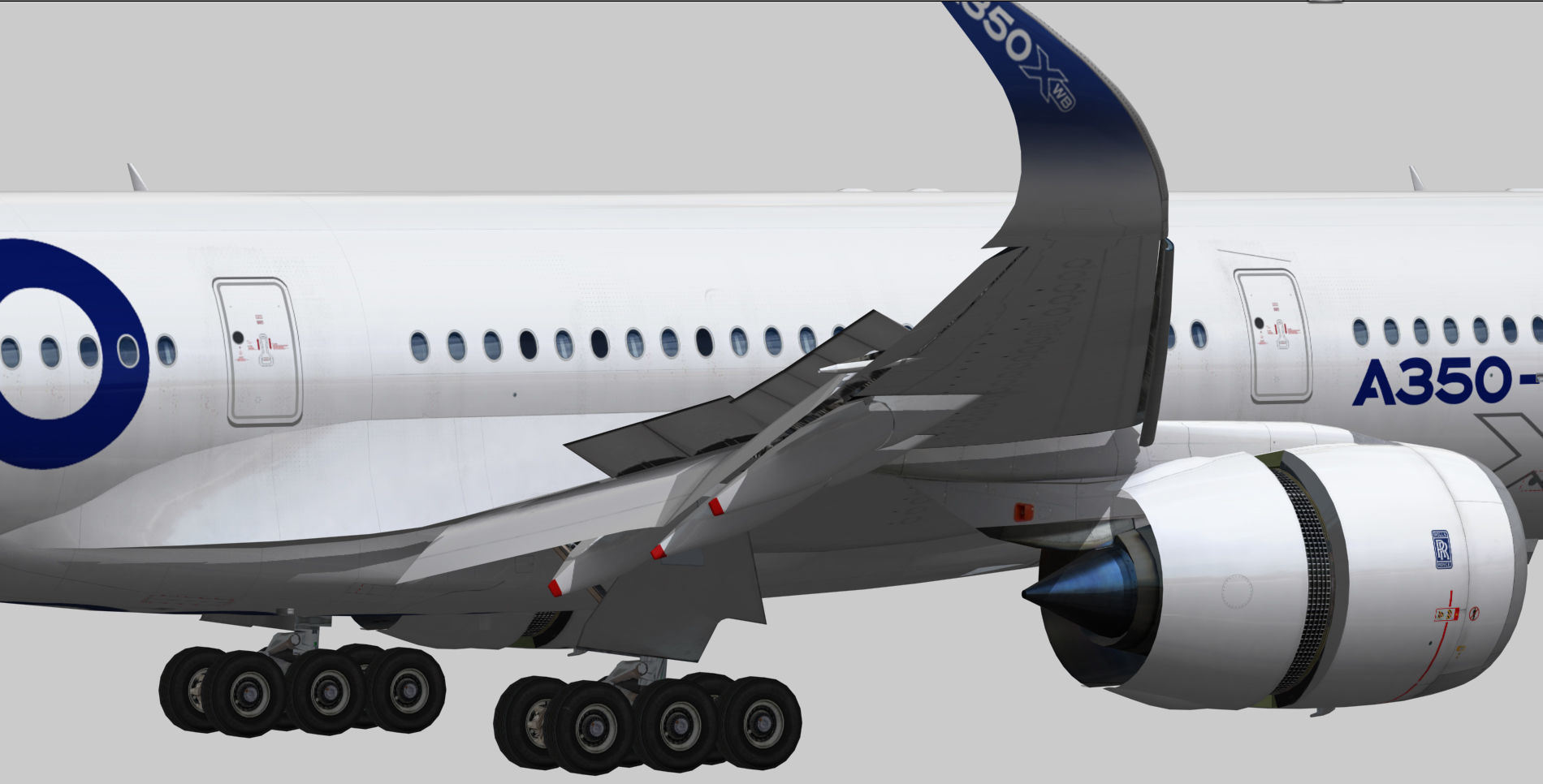 3D model Airbus A350-1000 XWB Home livery VR / AR / low-poly MAX FBX ...