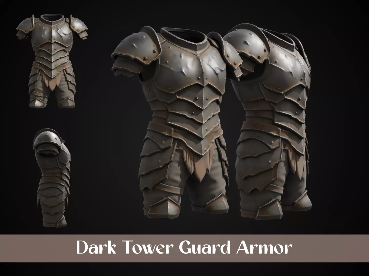 Stylized Orc Armor - Dark Tower Guard 3D model 3D printable | CGTrader