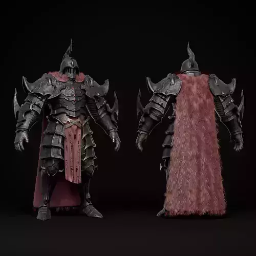 3D model Dark Fantasy Heavy Knight VR / AR / low-poly | CGTrader