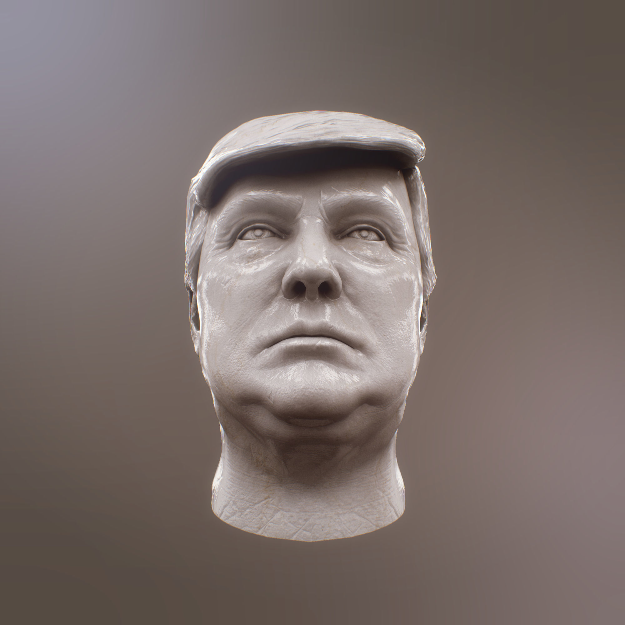 3D model Donald Trump bust VR / AR / low-poly | CGTrader