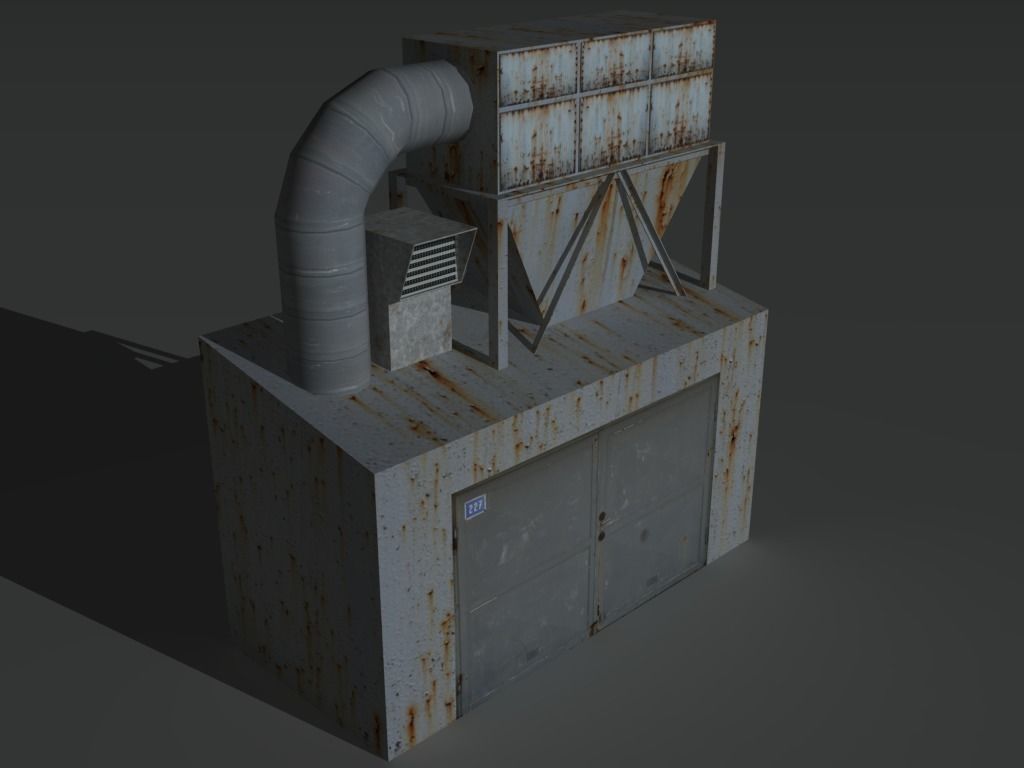 3D model Industrial Extractor VR / AR / low-poly | CGTrader