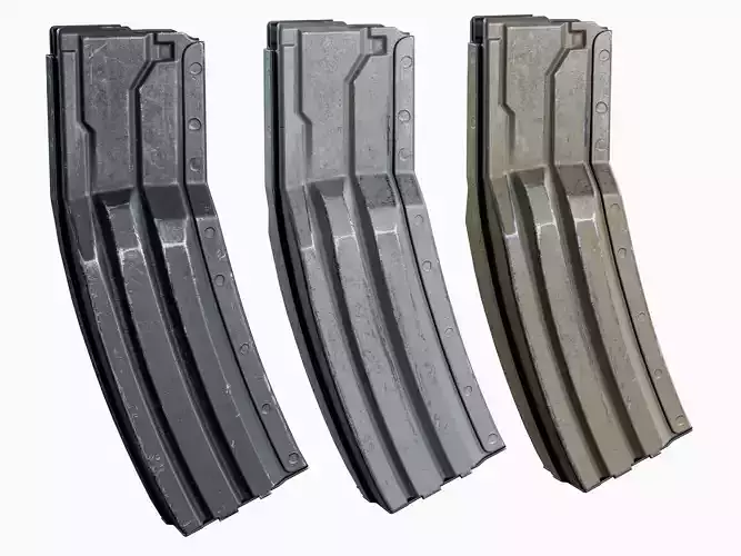 3D model AR 15 M16 M4 magazine stanag 60 rounds VR / AR / low-poly ...