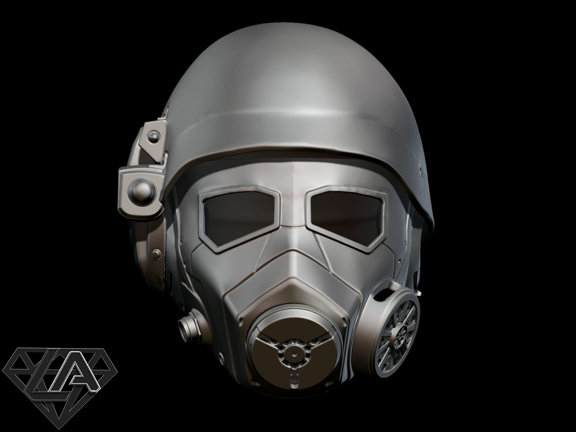 Fallout NCR helmet 3D model 3D printable | CGTrader