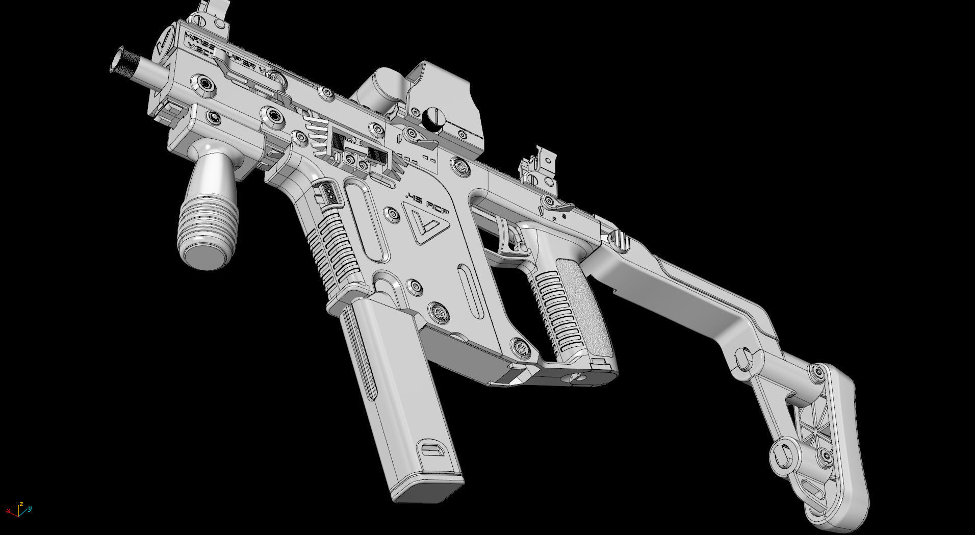 Kriss Vector 3D model | CGTrader
