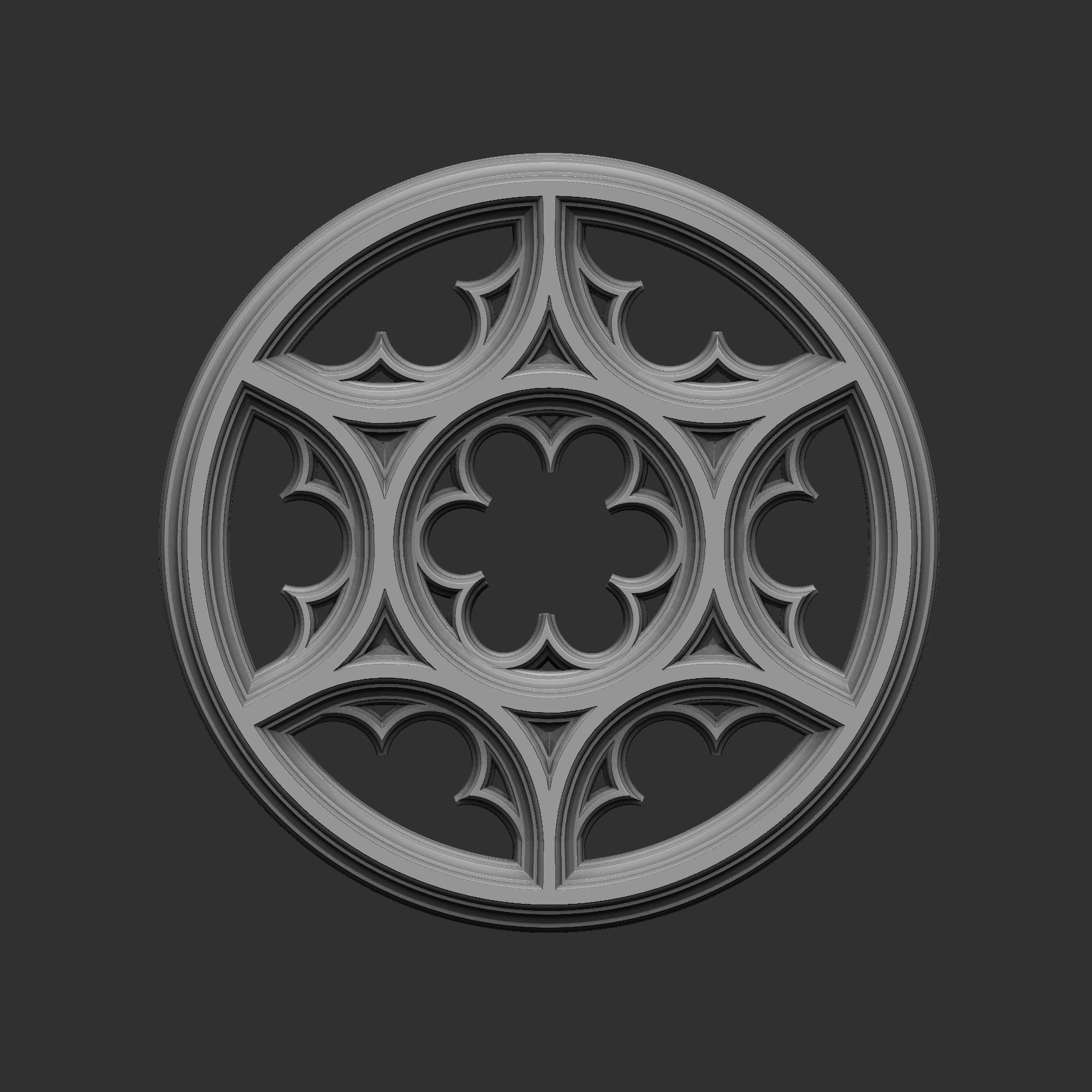 Gothic Tracery 3D model 3D printable | CGTrader