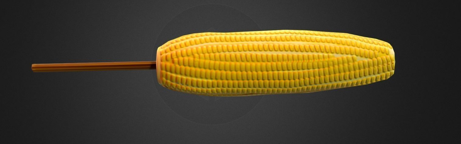 3D model Corn Low Poly cotton ball VR / AR / low-poly | CGTrader