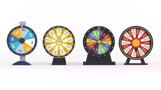 Wheel of Fortune Collection 3D model | CGTrader