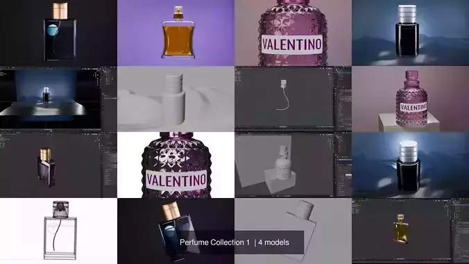 Perfume Collection 1 3D Model Pack | CGTrader