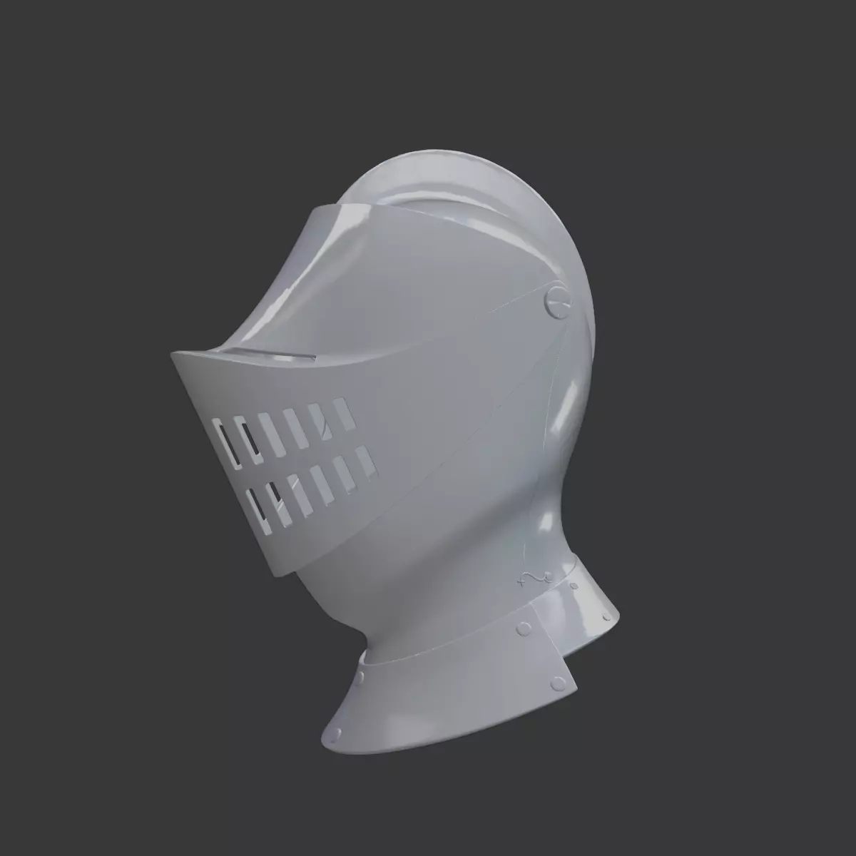 Medieval Knight Helmet 3D Printable 3D model 3D printable | CGTrader