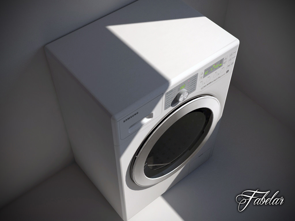 Washing machine 02 free 3D Model .max .obj .3ds .fbx .c4d .dae ...