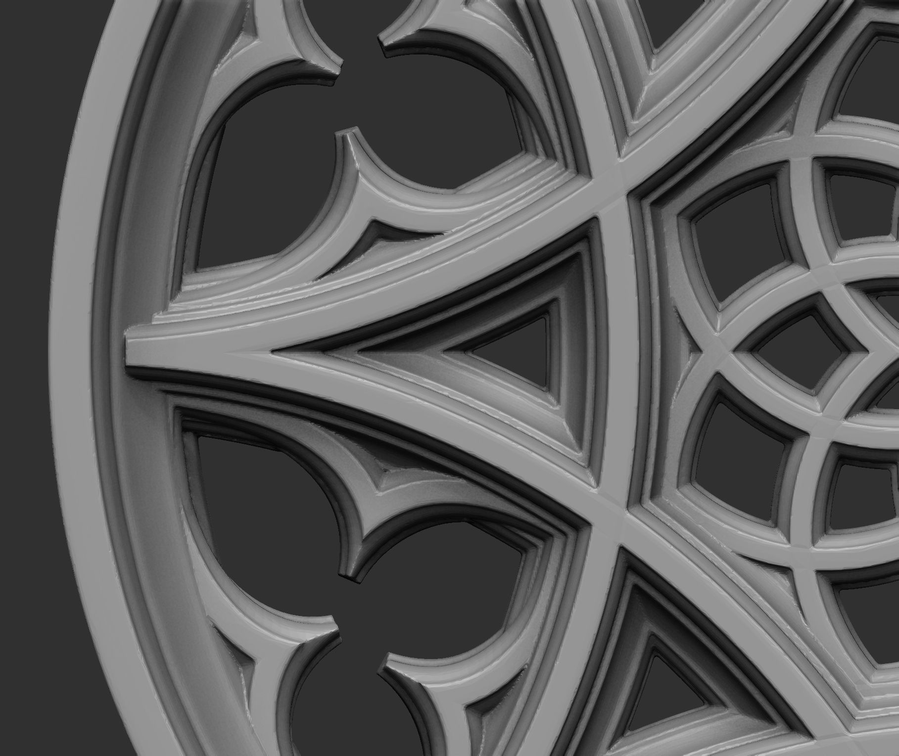 Gothic Tracery 5 3D model 3D printable | CGTrader