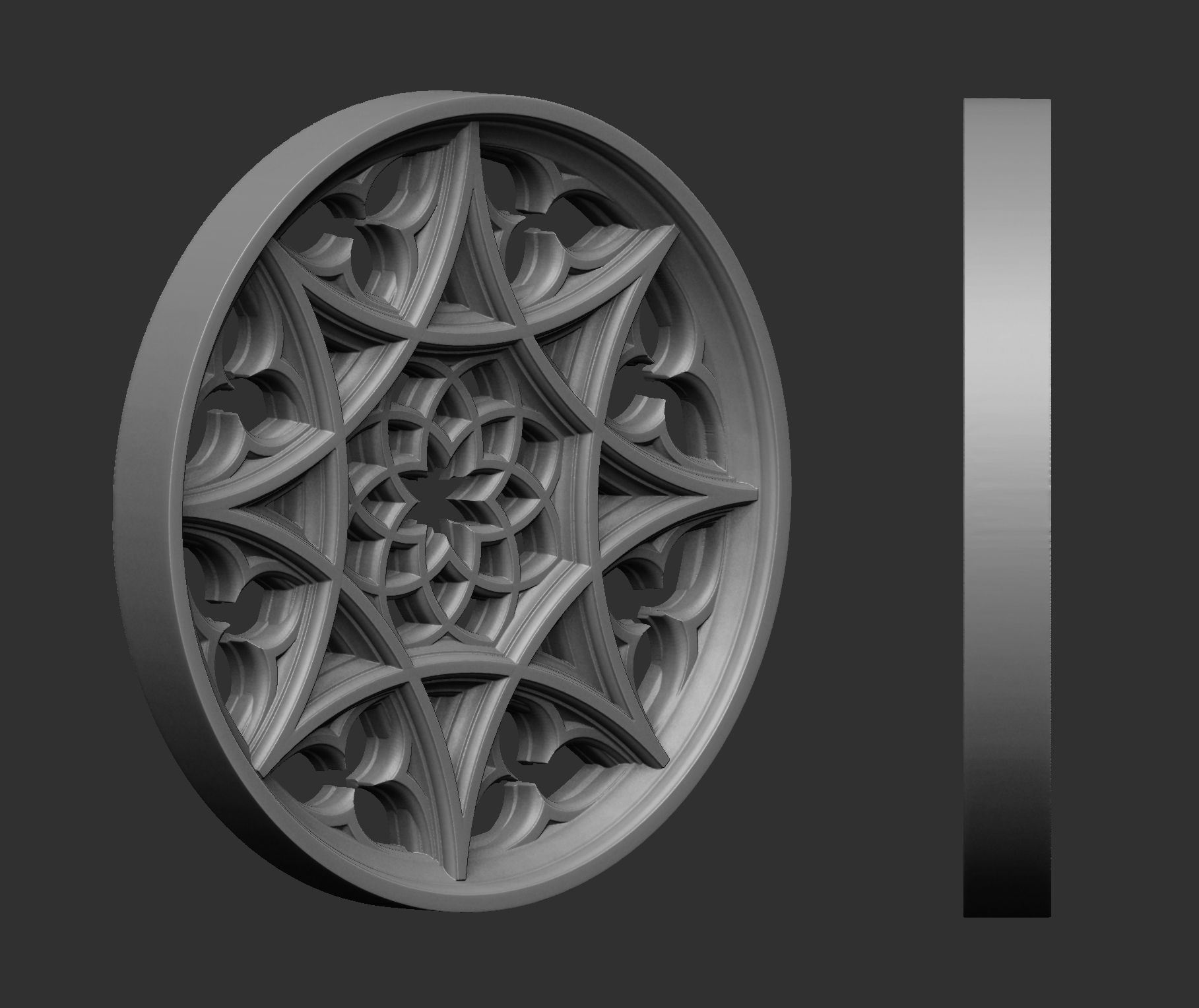 Gothic Tracery 5 3D model 3D printable | CGTrader