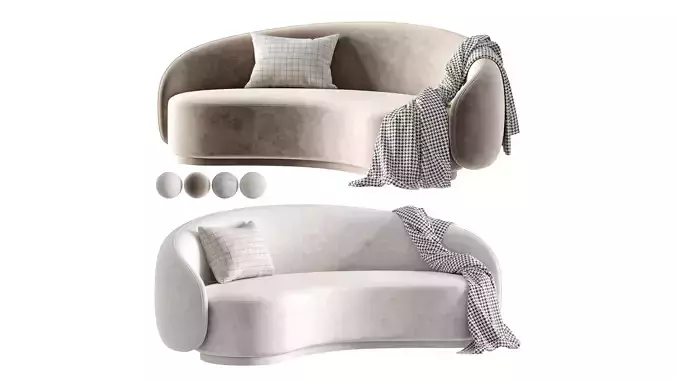 Curved Sofa 3D model | CGTrader
