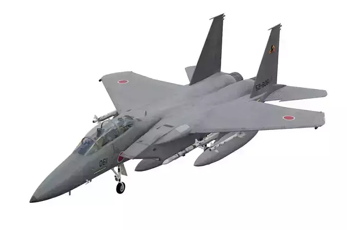 3D model F-15J Eagle Japan Air Self Defense Force VR / AR / low-poly ...