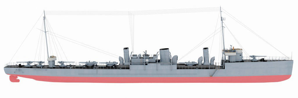 3D model Destroyer type Novik VR / AR / low-poly | CGTrader