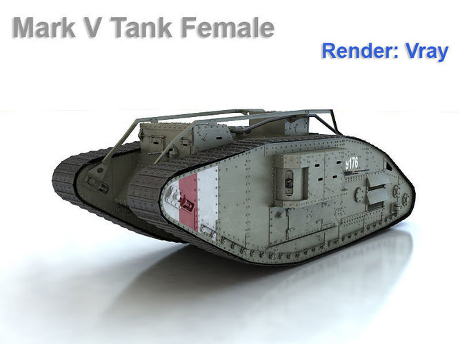 Mark V Tank Female 3D model | CGTrader