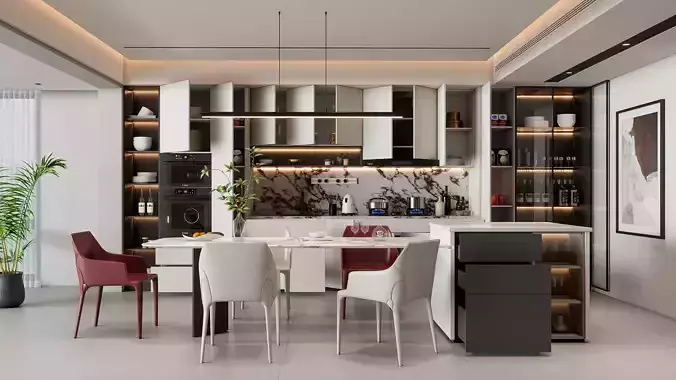 Kitchen 53 3D model | CGTrader