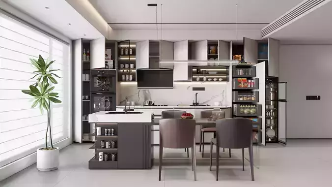 Kitchen 51 3D model | CGTrader