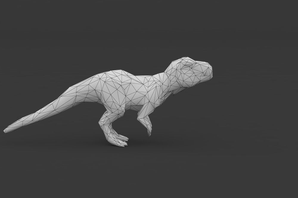 3D model Low Poly Dinosaurs Trex Rex Reptile Dino VR / AR / low-poly ...