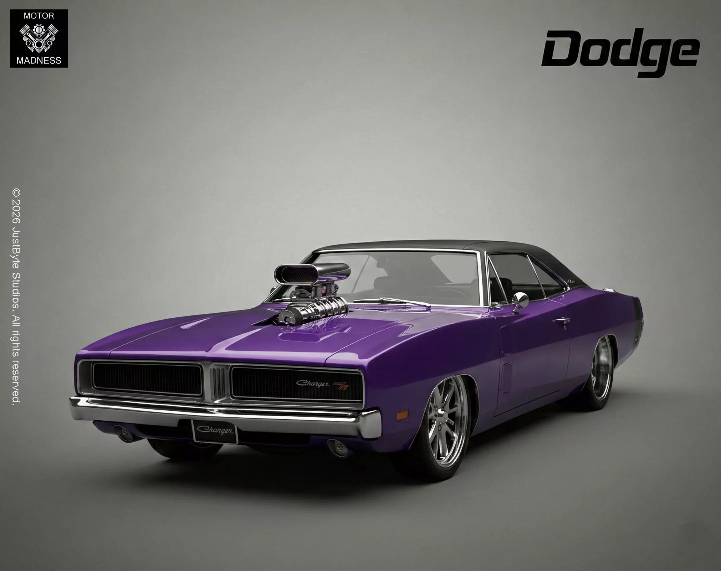 1969 Dodge Charger Custom Restomod 3D Print Model 3D model 3D printable ...