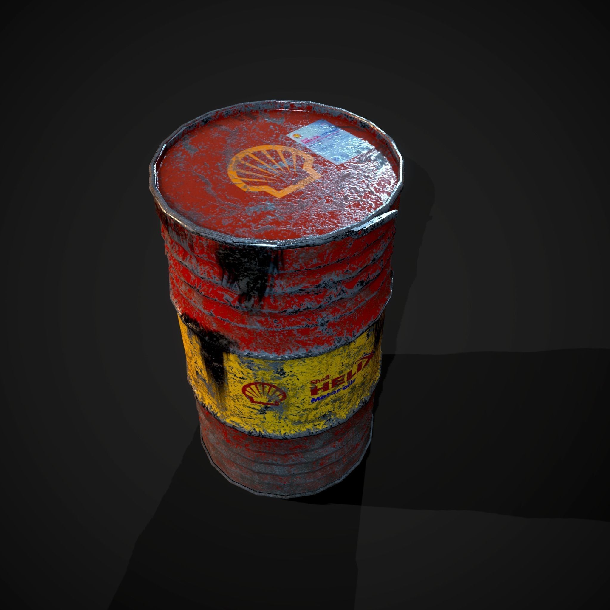 3D model Barrels Shell helix PBR VR / AR / low-poly | CGTrader