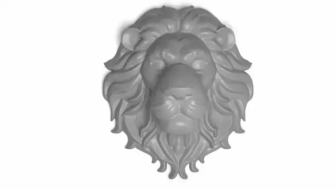Lion Head Relief 3D print free 3D model 3D printable | CGTrader
