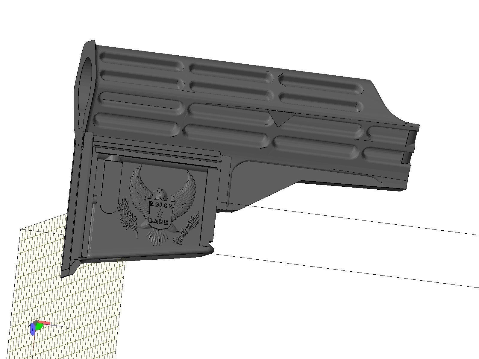 AR-15 buttstock with extra magazine storage 3D Model 3D printable STL ...