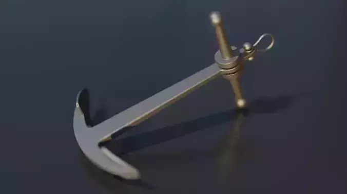 Classic Ship Anchor 3D Model 3D model | CGTrader