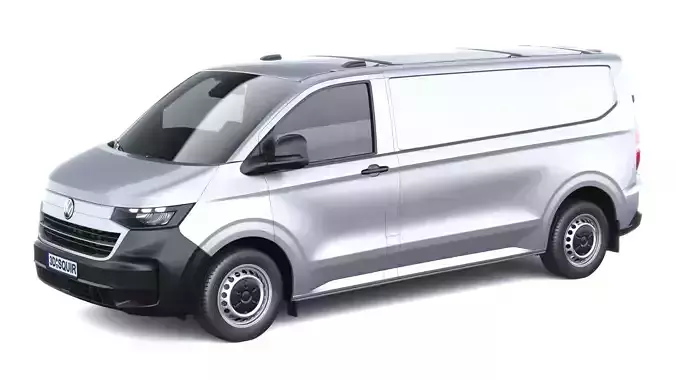 Volkswagen Transporter T7 Panel Van with interior 3D model | CGTrader