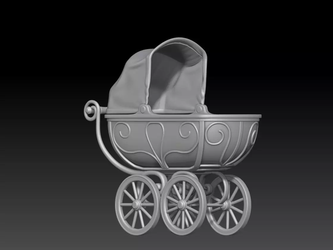 pram english v2 2026 3D model 3D printable | CGTrader