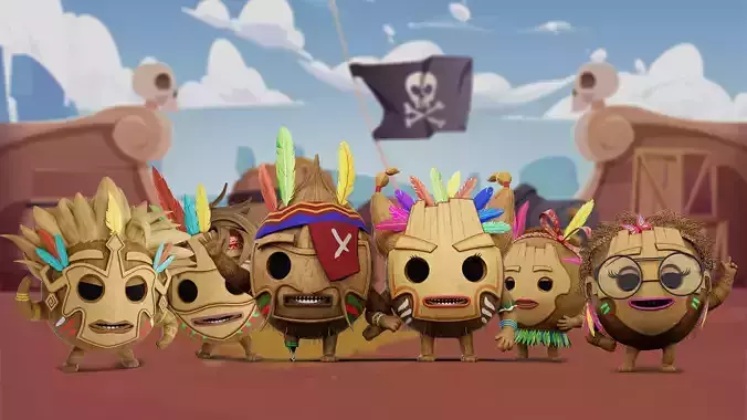 3D model Coco Family Rigged VR / AR / low-poly | CGTrader