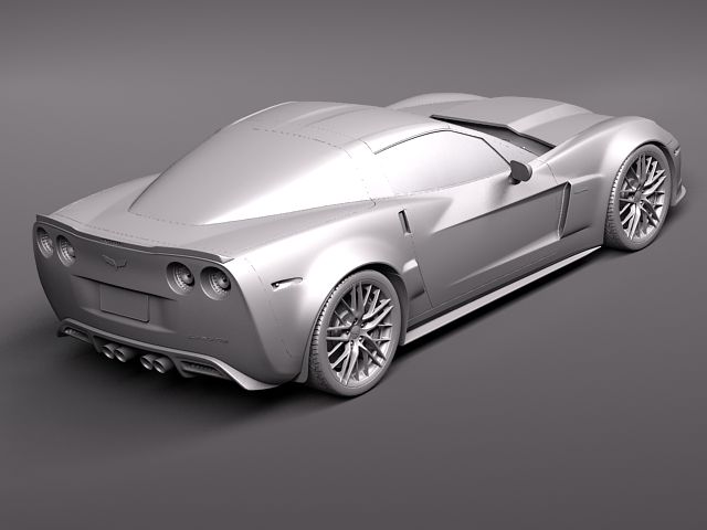 Chevrolet Corvette z06 carbon 2010 3D Model 3D model | CGTrader