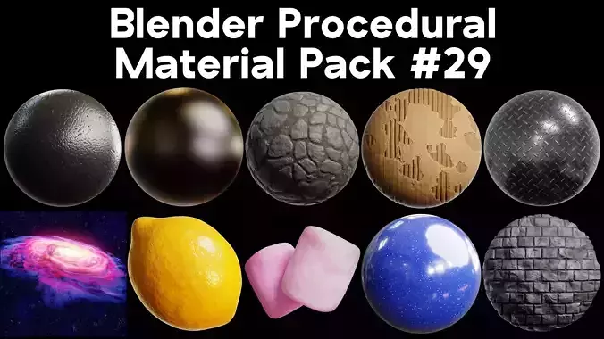 Blender Procedural Material Pack 29 Texture | CGTrader