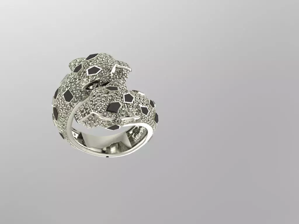 Pantera Ring 3D print model 3D model 3D printable | CGTrader