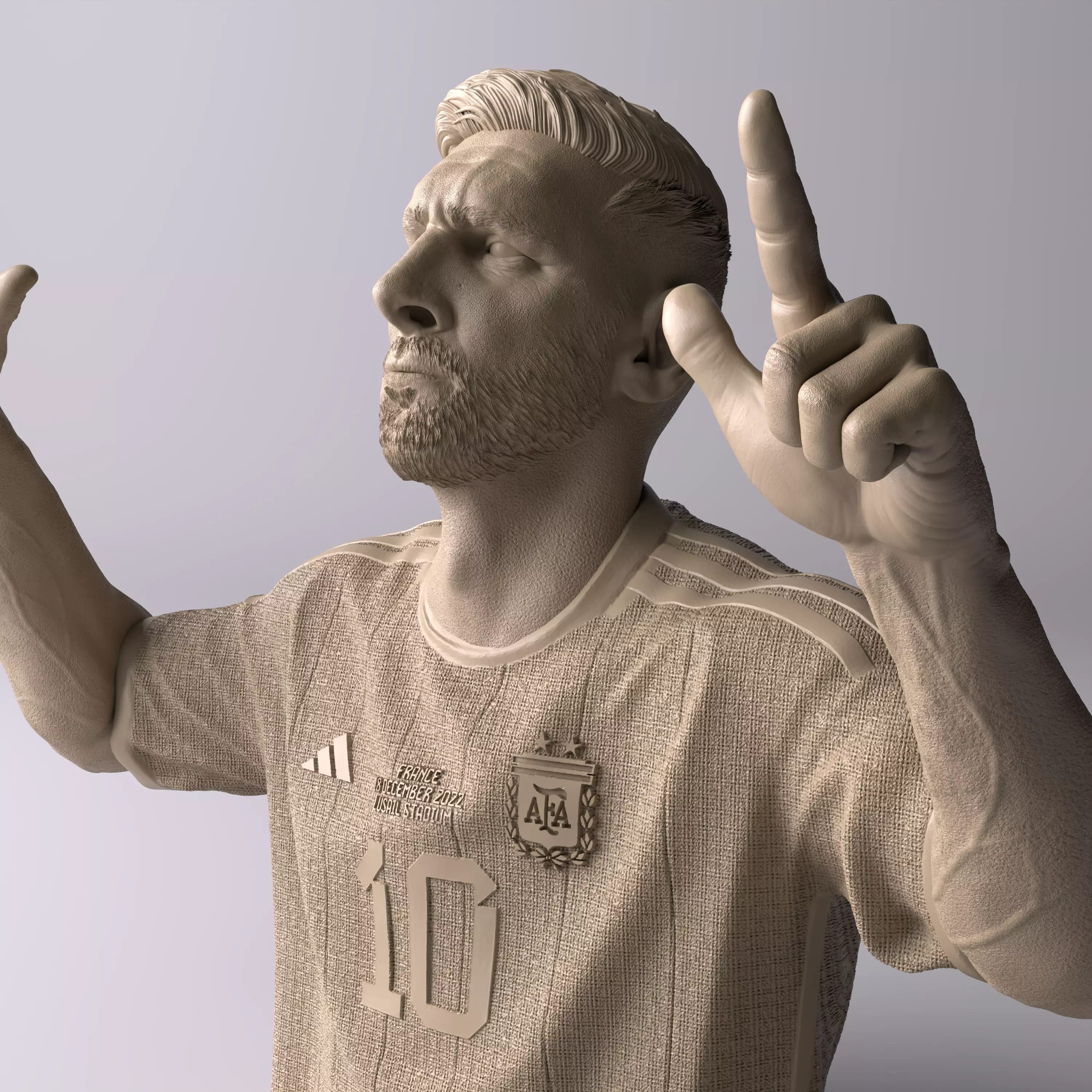 Lionel Messi Celebration Premium Statue Collectible Figure 3D model ...
